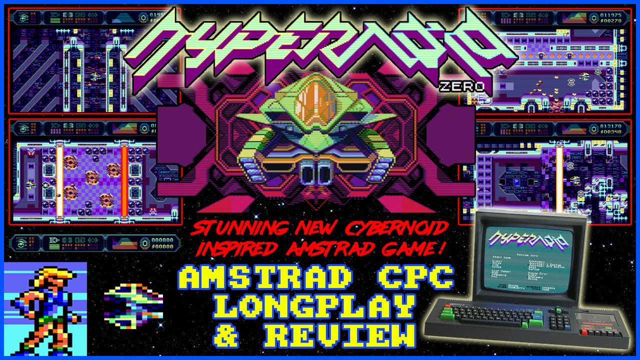 [AMSTRAD CPC] 🚀 Hypernoid Zero - Longplay & Review (Stunning NEW Cybernoid Inspired Amstrad Game ...