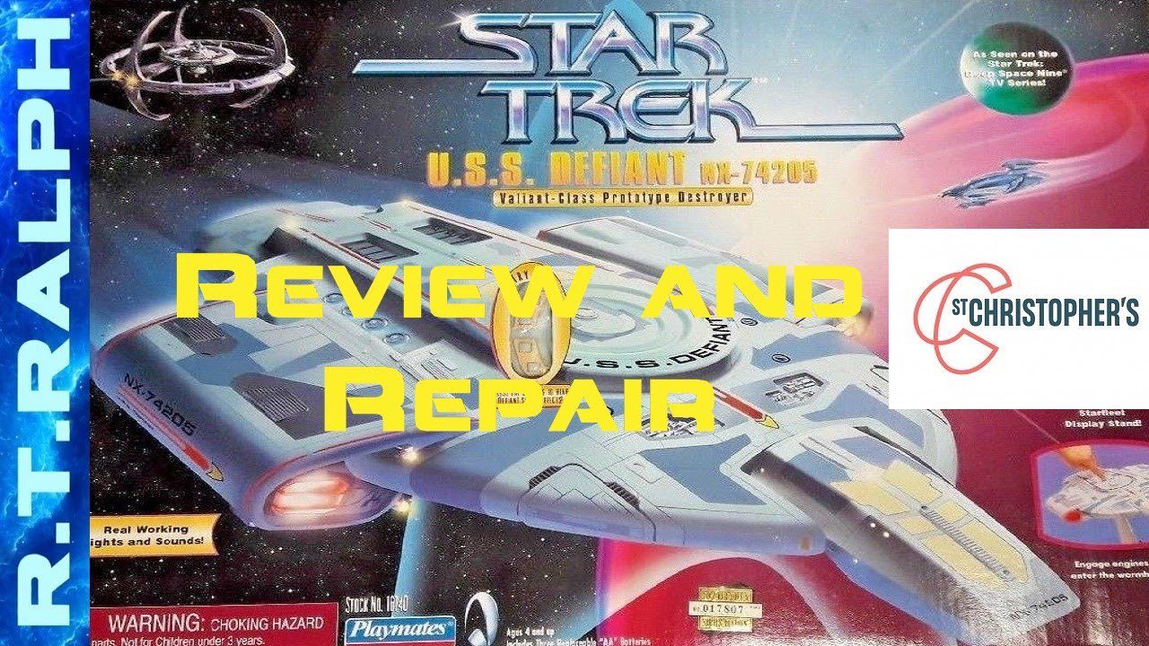Star Trek Playmates USS Defiant St Christophers Auction win, Review and ...