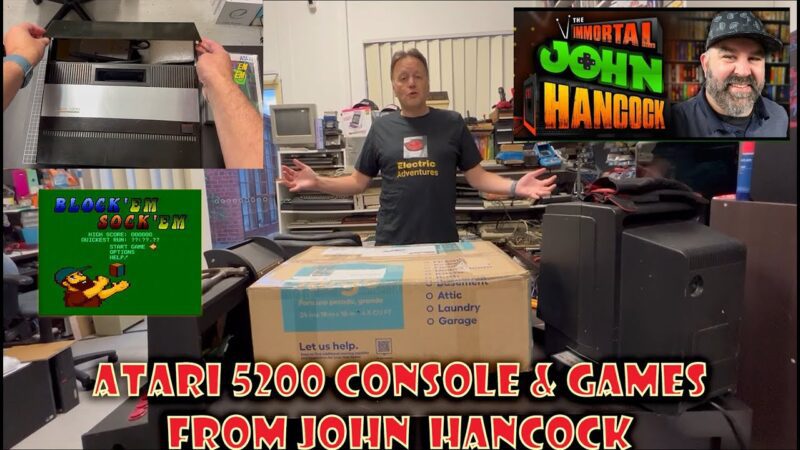 Atari 5200 Console & Games From John Hancock | Retrounlim